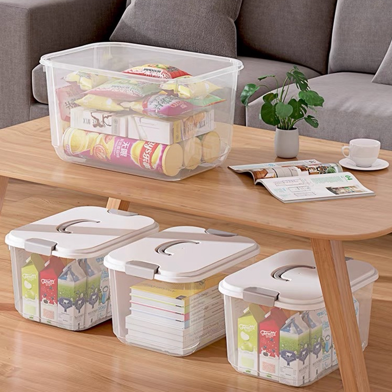 Sunlife Transparent Sundries Clothes Toys Storage Box Home Stackable ...