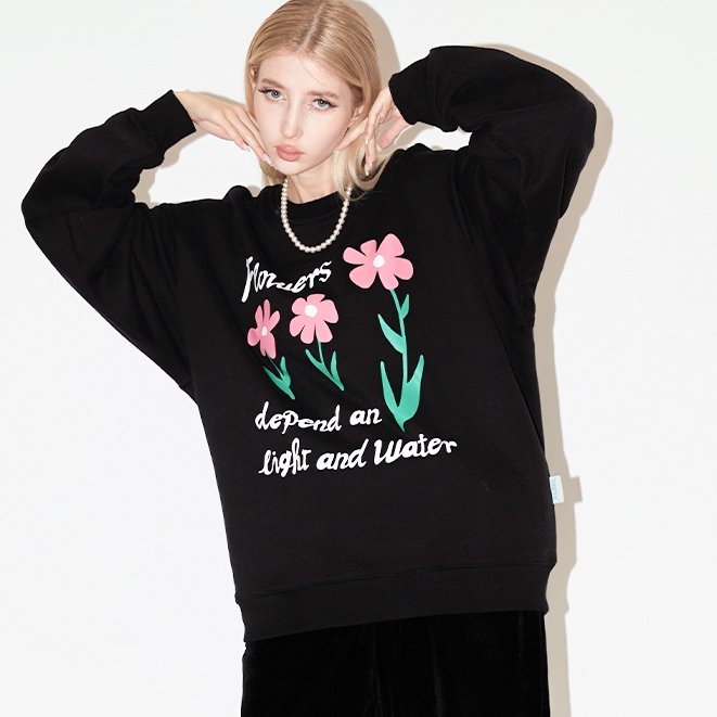 Empty REFERENCE Original Swinging Small Flower Print Loose Pure Cotton ...