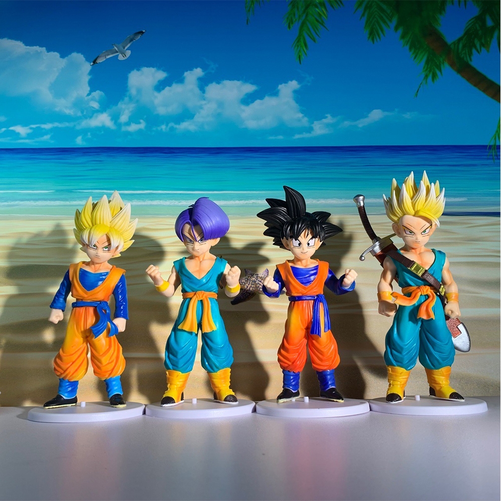 Anime Dragon Ball Z Figures Super Saiyan Trunks Son Goten Gohan Action ...