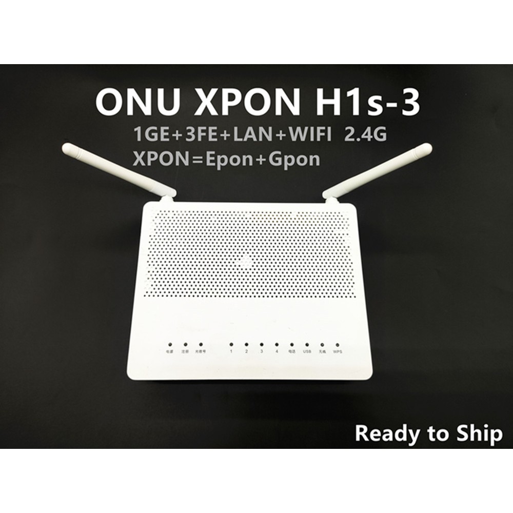 ONU Xpon Gpon/Epon Used ONU H1S-3 1GE+3FE+1TEL WLAN+2.4G FTTH Modem Fiber Optical Second Hand ...