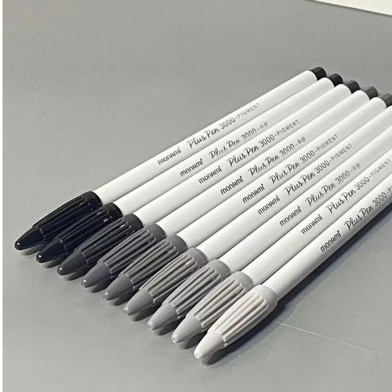 Ohaya Munami 3,000 Fiber Pen Hook Line Pen Cream Retro Water-Based Pen ...