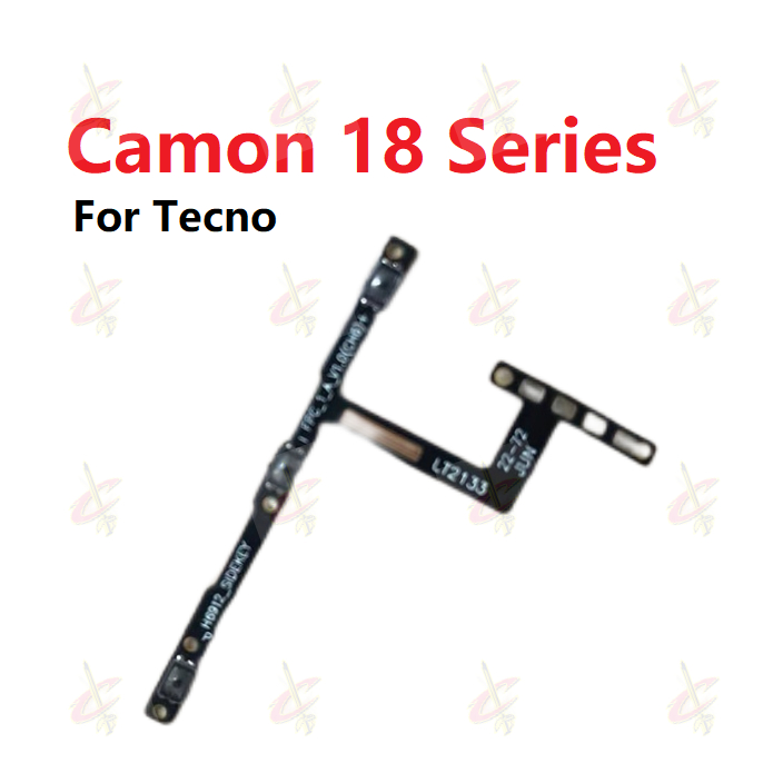 Power on off button flex for Tecno Camon 18 P Premier 18P 18i CH6 CH6n ...