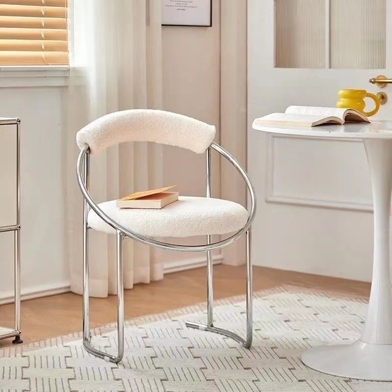 Nordic Dressing Chair Living Room Influencer Chair Modern Simple Dining ...