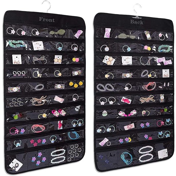 Hanging Jewelry Organizer,Accessories Organizer,80 Pocket Organizer for ...
