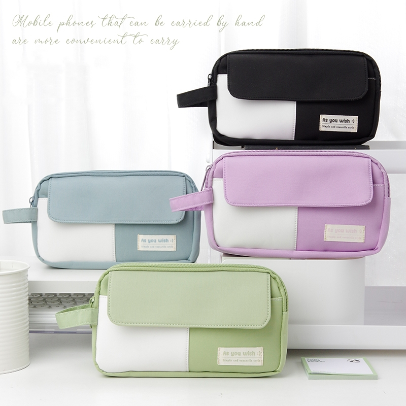 Penlab Flip Cover Pencil Case Pen Bag Hitting Color 3 Compartments ...