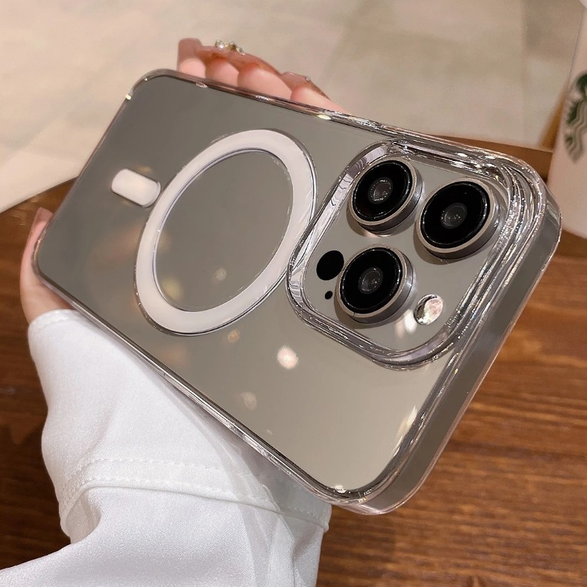 Ultra Clear Built-in Magnetic Circle Soft Casing Phone Case for ...