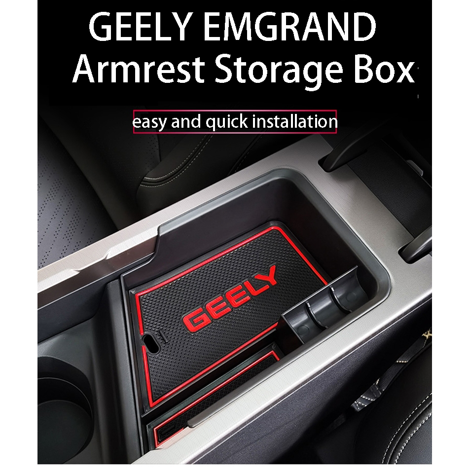 Geely Emgrand 2022-2024 Center Storage Box Armrest Cover Storage Coin ...