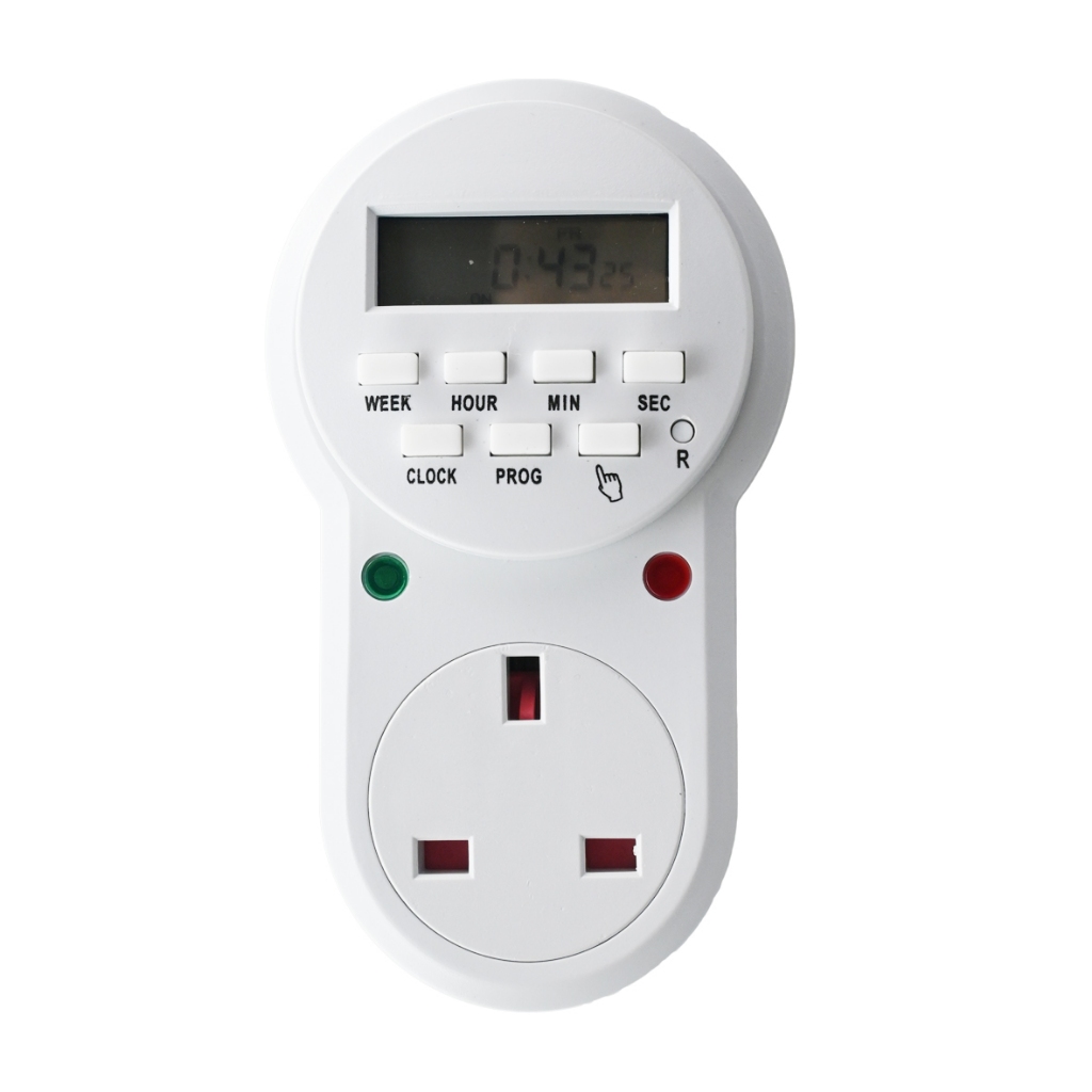 Euro UK US Plug Digital Weekly Programmable Electrical Wall Plug-in ...