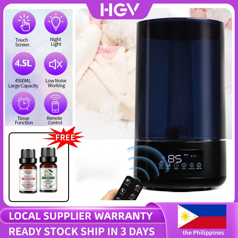 HGV【COD】Ultrasonic Smart Air Humidifier 4.5L/6.5L Large Capacity ...