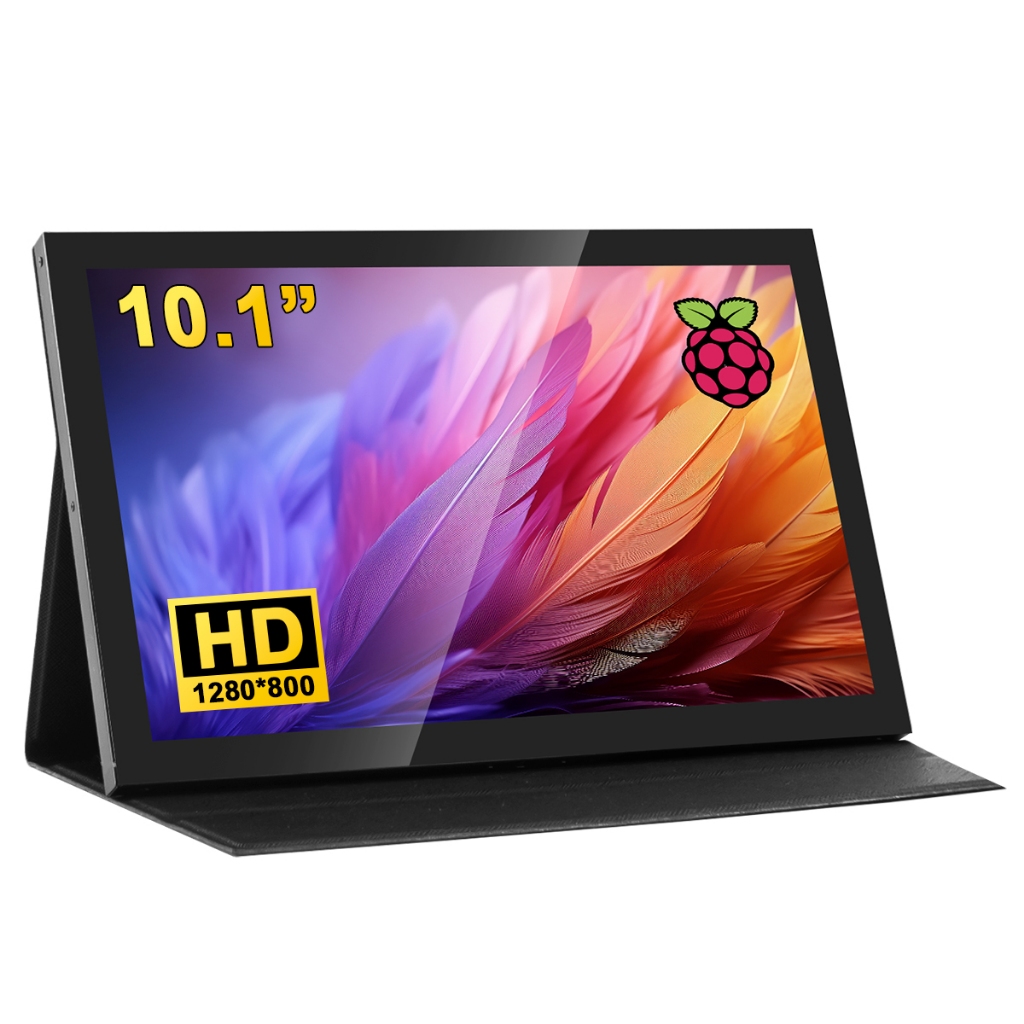 LAFVIN 10.1" LCD Touchscreen IPS Monitor 1280x800 Portable Screen HDMI ...