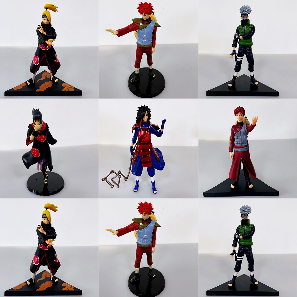 15cm-18cm 6 Style Anime Naruto Action Figures Set Sasuke Kakashi Sakura ...