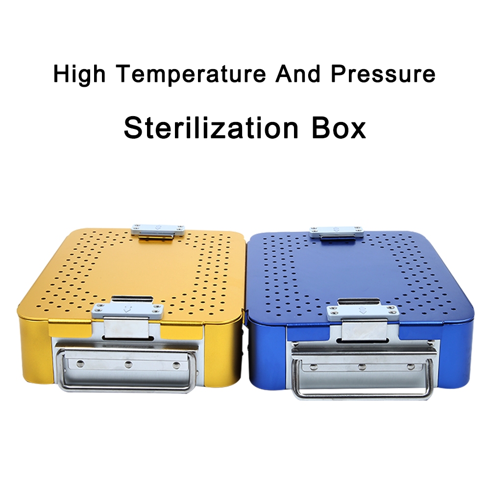1 Set Dental Instrument Disinfection box Aluminium alloy sterilization Tray Case Surgical ...