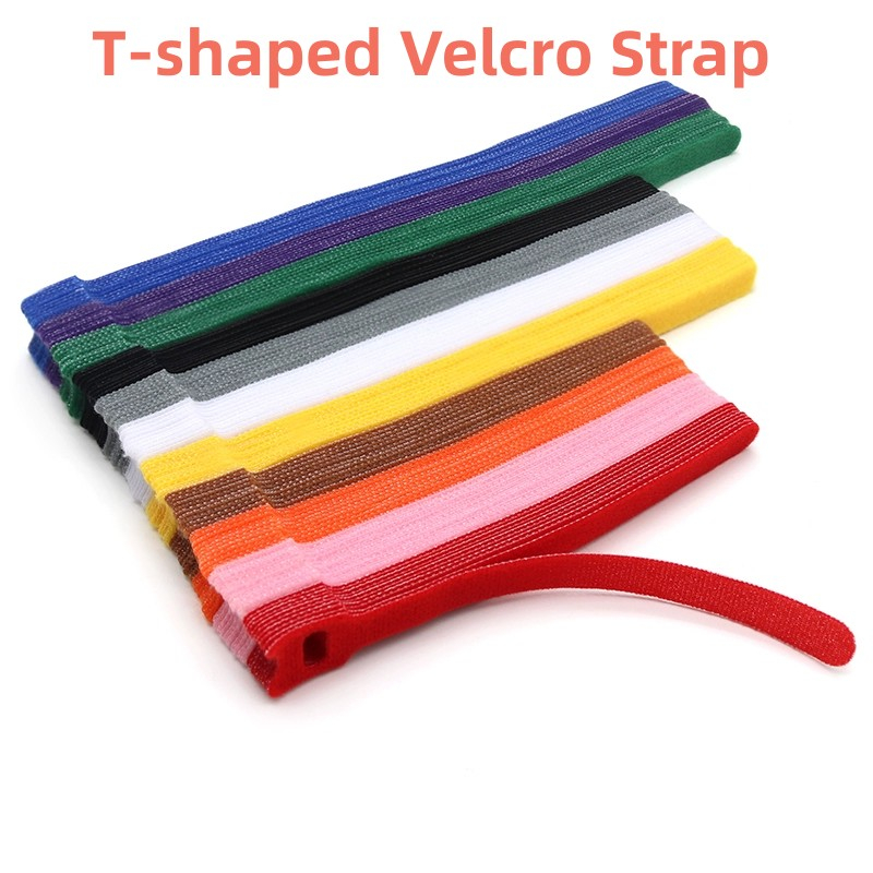 T-shaped Velcro Strap 12 * 150mm With Storage Cable Management And Self ...