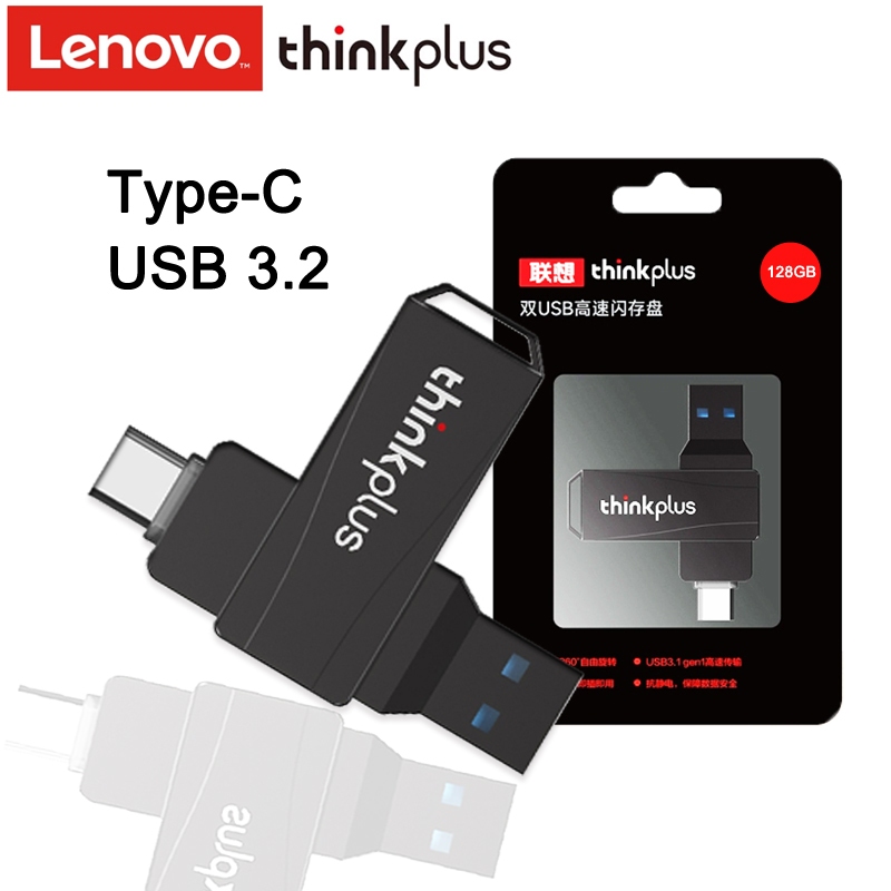 Lenovo USB Flash Drive 32/64/128GB Type C OTG(MU252-V1) | Shopee ...