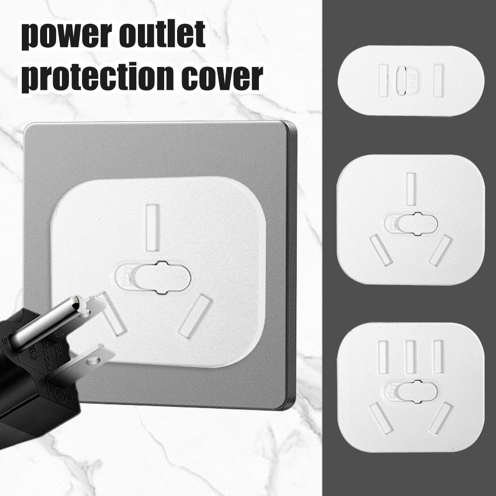 10pcs/bag Sliding Type Power Socket Protection Covers Anti-electric ...