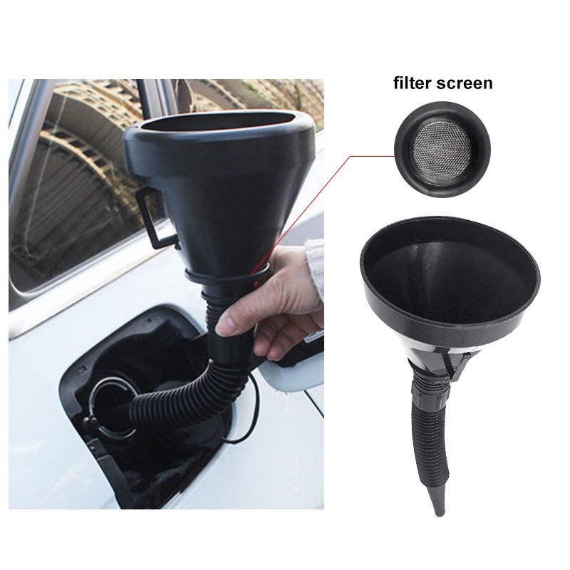 Oiler Filter Funnel Car Repair Tool Wide Mouth Fuel Funnel Flexible ...