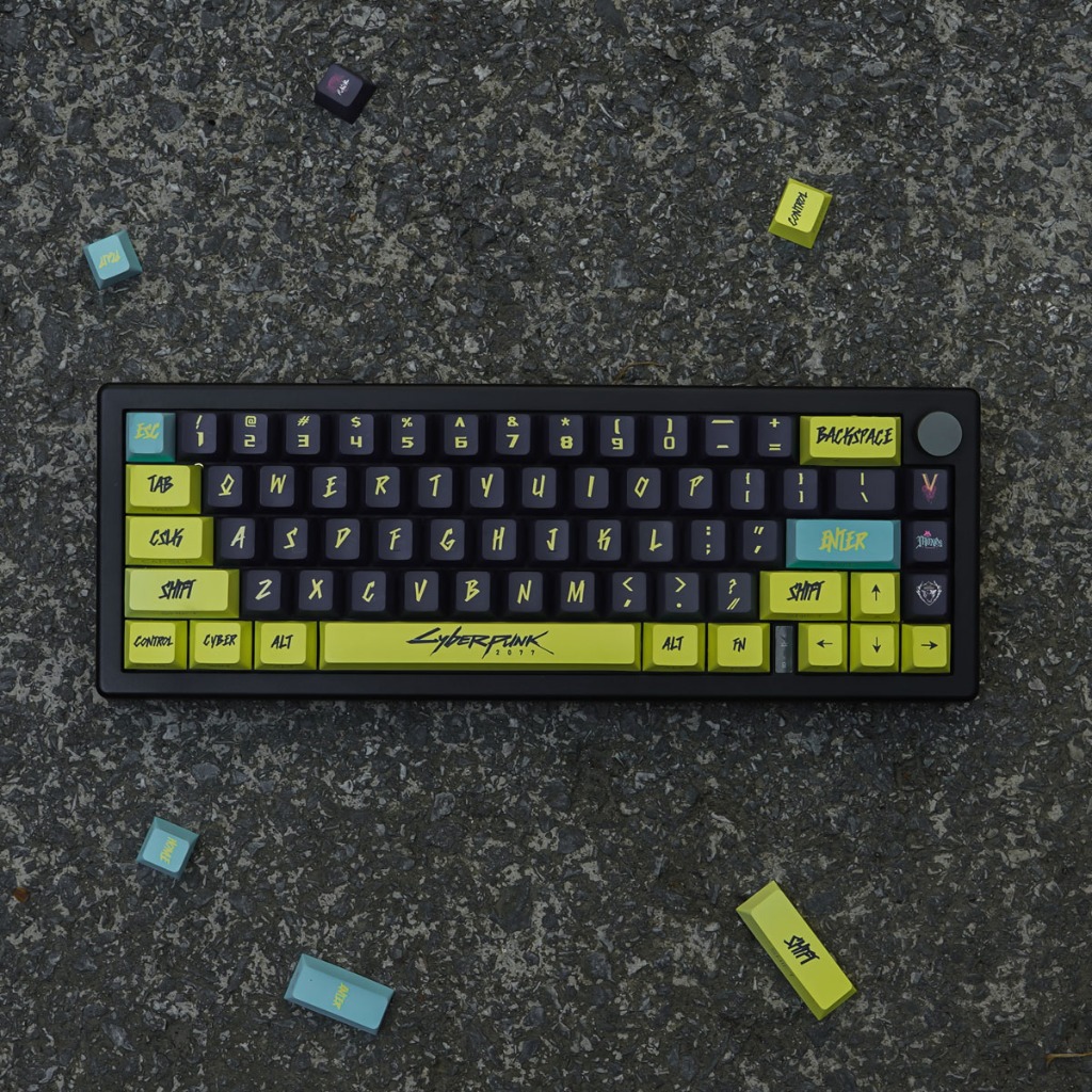 PBT Keycap 130 Keys DYE-SUB cherry Profile Punk Personalized Cyberpunk ...