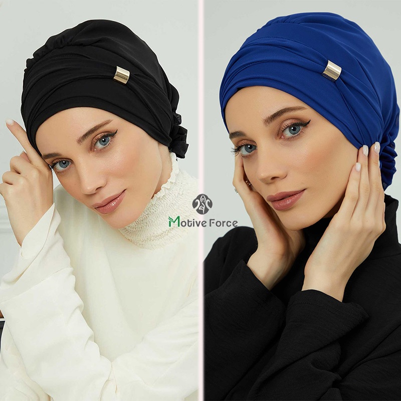 Muslim Instant Turban Hat Inner Hijabs Caps Women Islamic Bandana ...