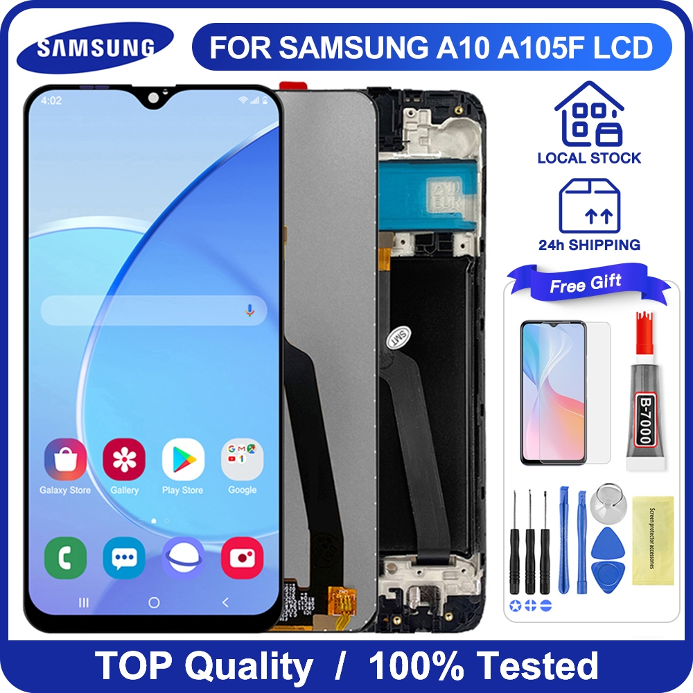 Original LCD With Frame For Samsung Galaxy A10 A10S A11 A105 A105F SM ...