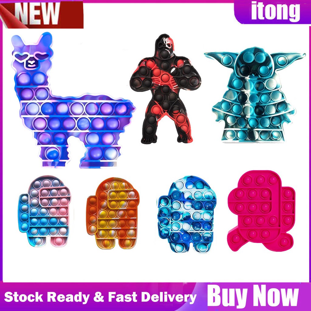 Pop it toys Push Pops amongus Bubble Sensory Toy Autism Needs Squishy ...