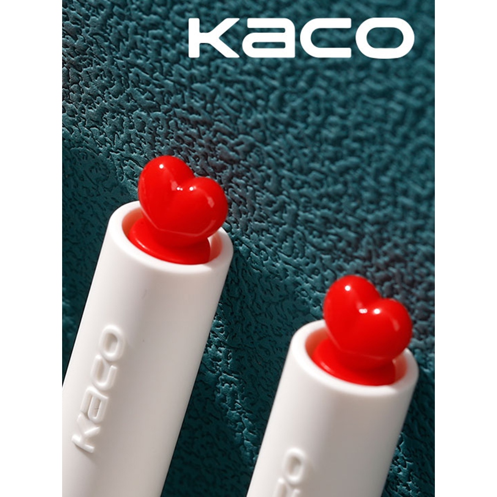 KACO Heart Gel Pen Rotate Refill Creative Signature Pen Gift Box with ...
