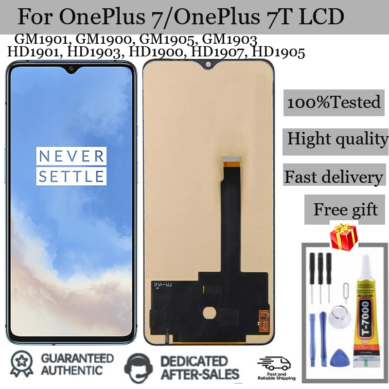 Original For OnePlus 1+ 7 7T LCD Touch Screen Digitizer Assembly LCD ...