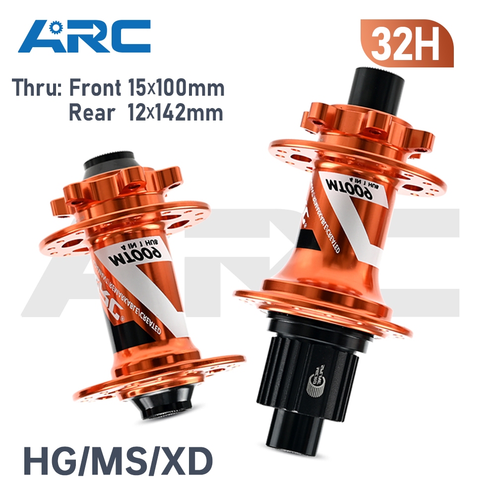 ARC MT009 Orange 32 Holes MTB Hub Shimano 8-11s HG Micro Spline SRAM XD ...