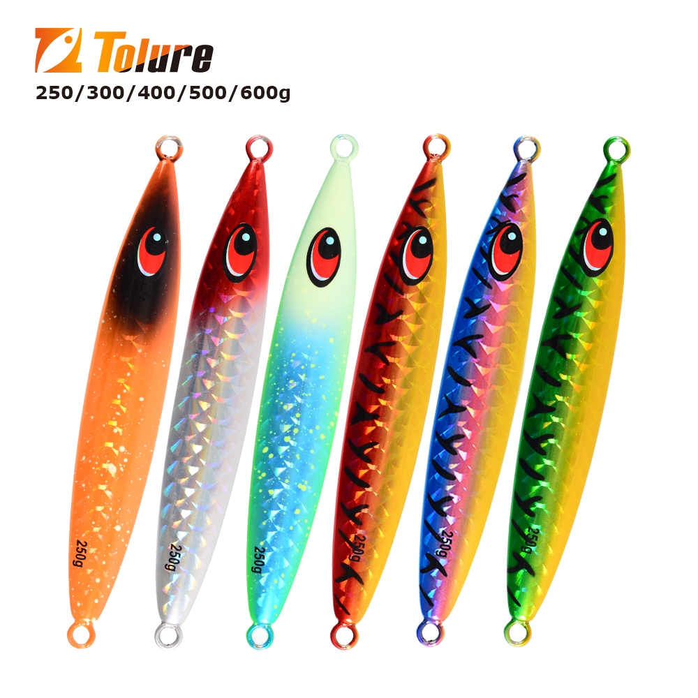 TL Jigging Lures 250g/300g/400g/500g/600g 1PC Saltwater Slow Sinking ...