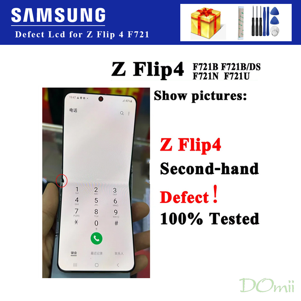 super amoled lcd with black dot line scratches For Samsung Galaxy Z ...