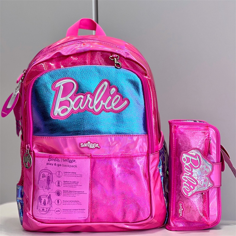 [READY STOCK] [ORIGINAL]Smiggle Barbie Play And Go Classic Backpack ...