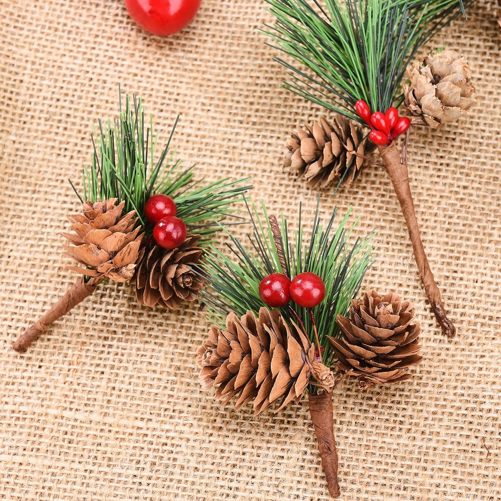 [Ready Stock] 10PCS Mini Artificial Berry Pine Cone Crafts For ...