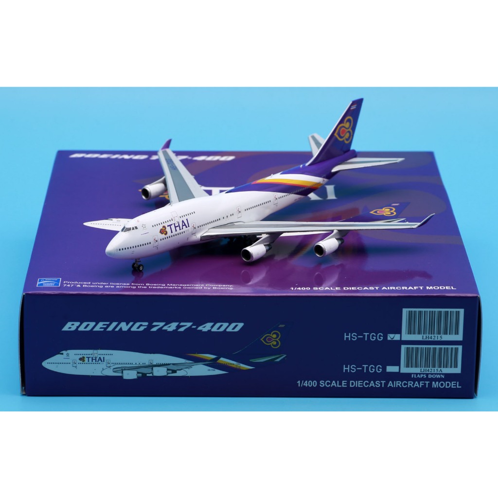 LH4215 Alloy Collectible Plane Gift JC Wings 1:400 Thai Airways "StarAlliance" Boeing B747-400 ...