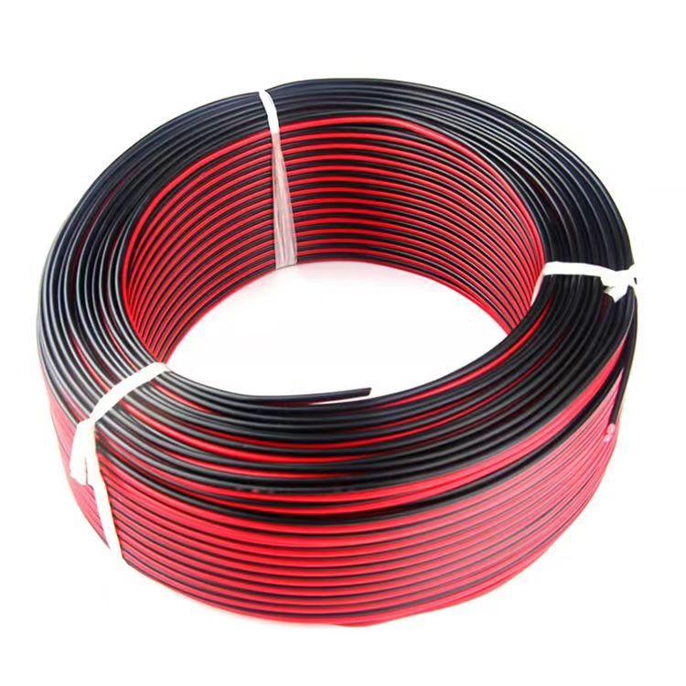 Red And Black 2 Core 1 Square Wire And Cable Dual Color Parallel Line ...