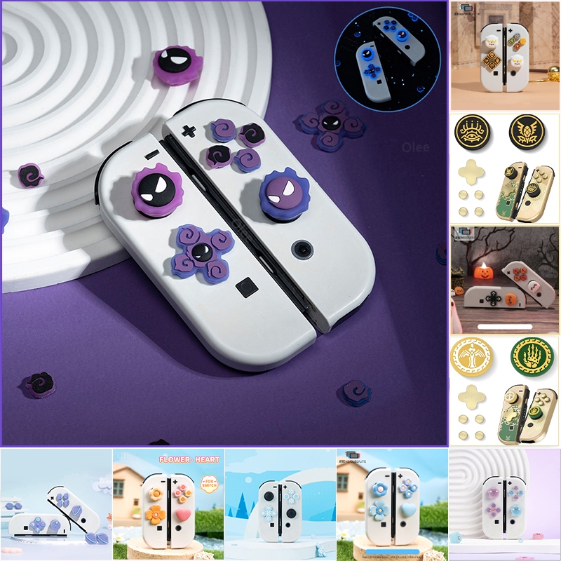 Nintendo Switch Button Caps, Switch Dpad Cover Set for Nintendo Switch ...