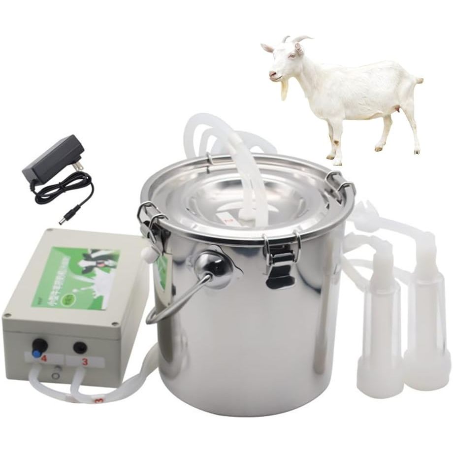 5L Goat Milking Machine, Rechargeable Host, Pulsation Speed Regulation ...