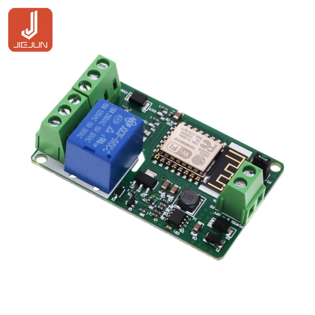 Green ESP8266 Relay WIFI Module 10A 220V Network Input DC 7V~30V 4 ...