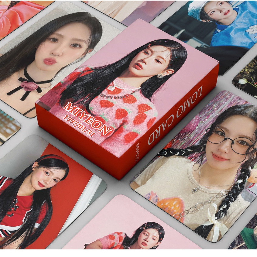 55 Sheets (G) I-DLE Cards I FEEL Zhao Meiyeon MIYEON Photocard GIDLE ...