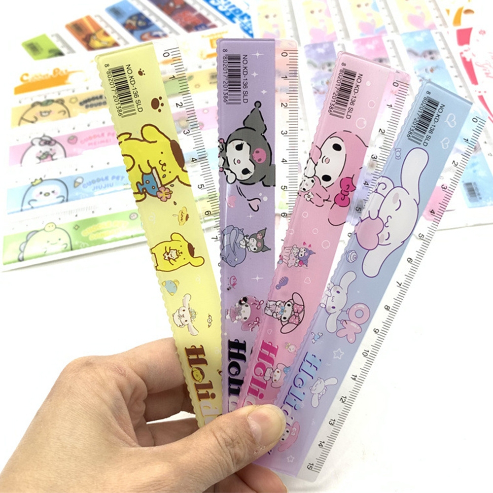 15cm Ruler Cute Cartoon Student Acrylic Rulers Student Stationery ...