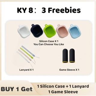 KY8 Earbuds (3 Freebies: Silicon Case+Lanyard+Game Sleeve) 6 Colors Transparent Body Earphone ...