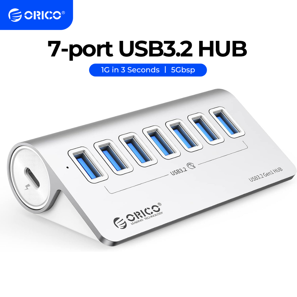 ORICO USB HUB Aluminum10Gbps Hub Type C USB 3.0 to Type C Charger PD60W ...