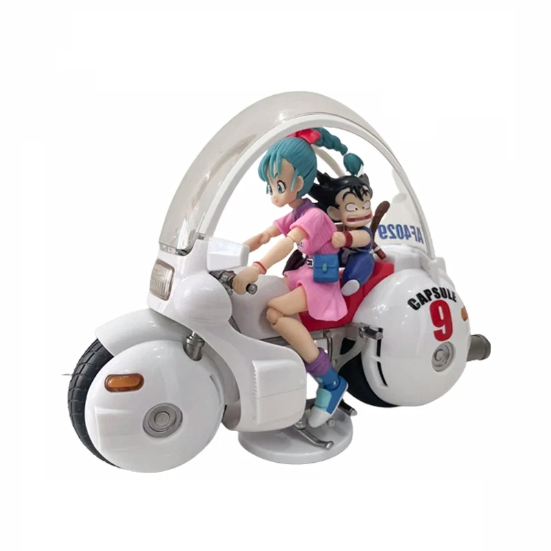 Dragon Ball Bulma and Son Goku Capsule No.9 Motorcycle Action Figure ...