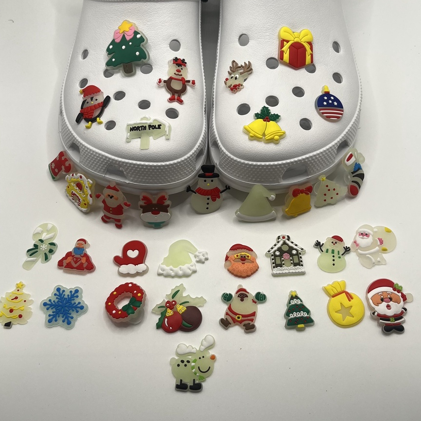 Christmas surprise! Nightlight Crocs Jibbitz Charms Santa Claus ...