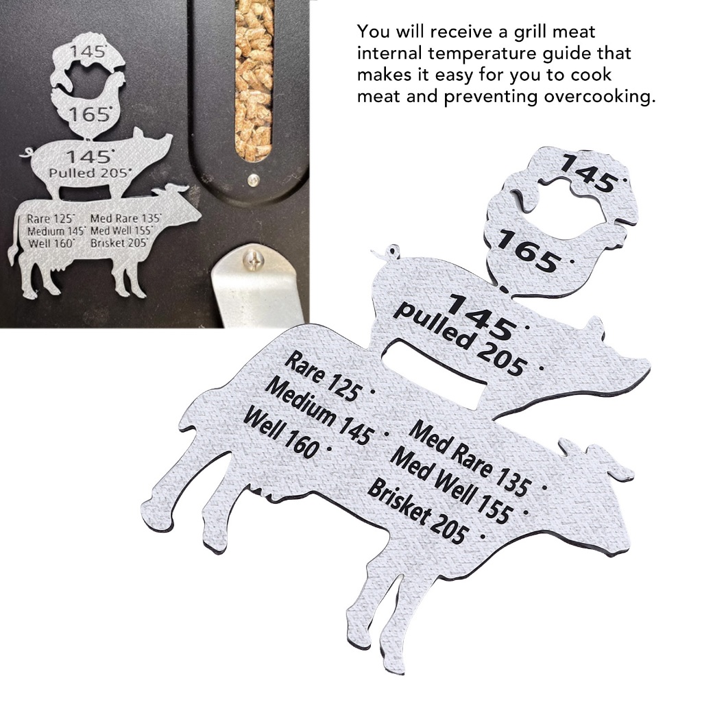 Hanhan1 Meat Temperature Magnet Animal Internal Temperature Guide ...