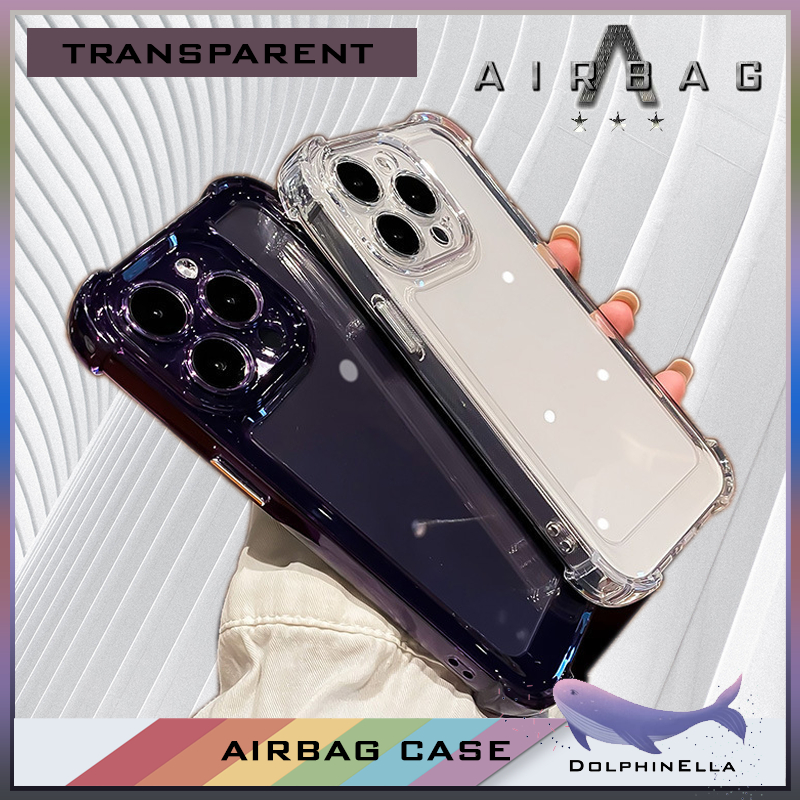 four sides Airbag Hard transparent phone case iphone cover for 11 12 13 ...