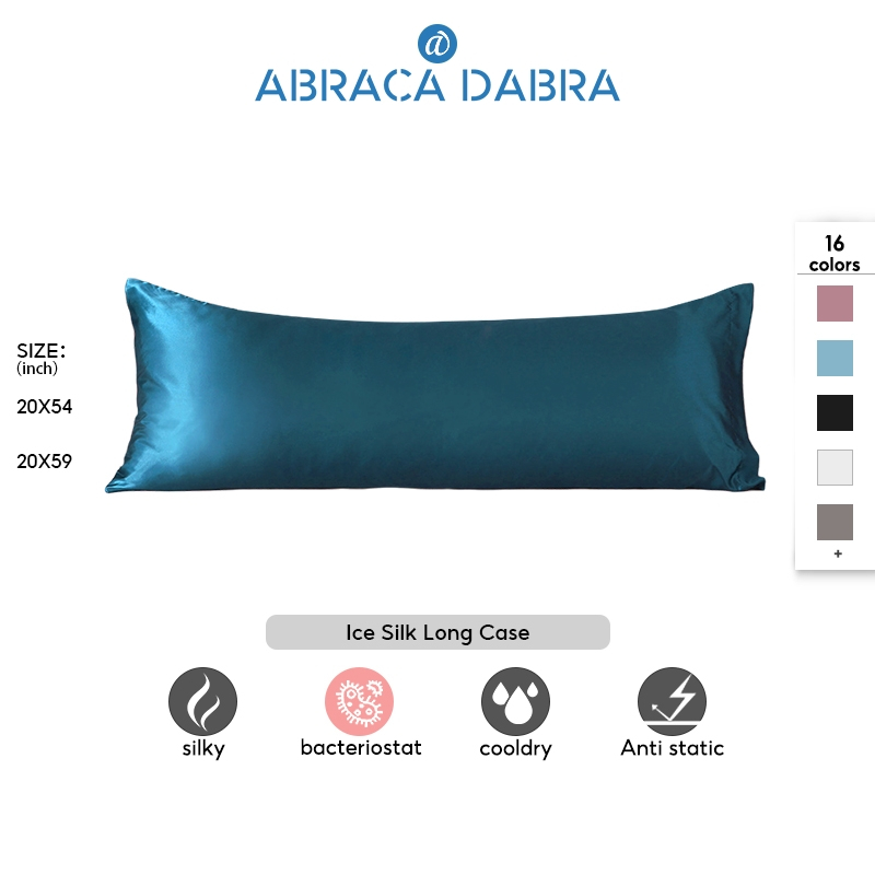 Abraca Dabra COD Comfortable Silk Satin Long Body Pillow Pillowcase ...