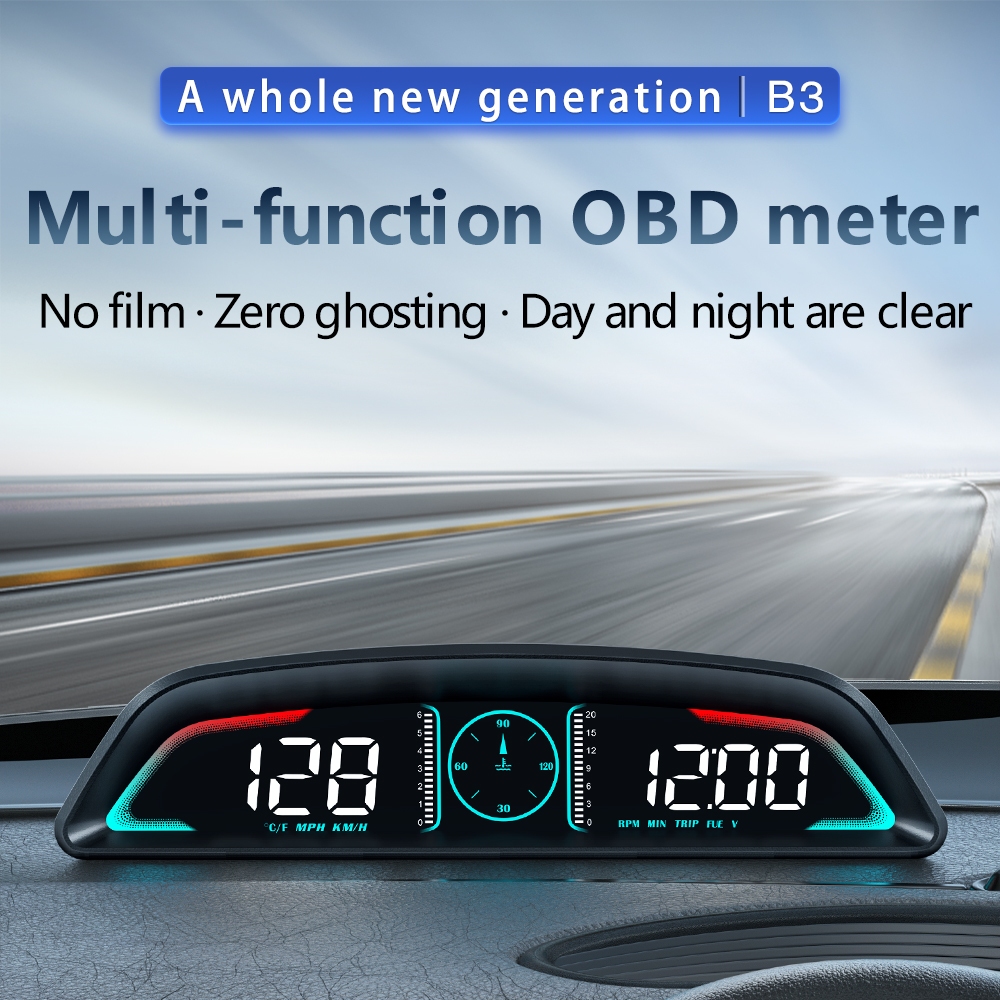 B3 OBD2 Car Head Up High Definition Display Car Overspeed Reminder ...