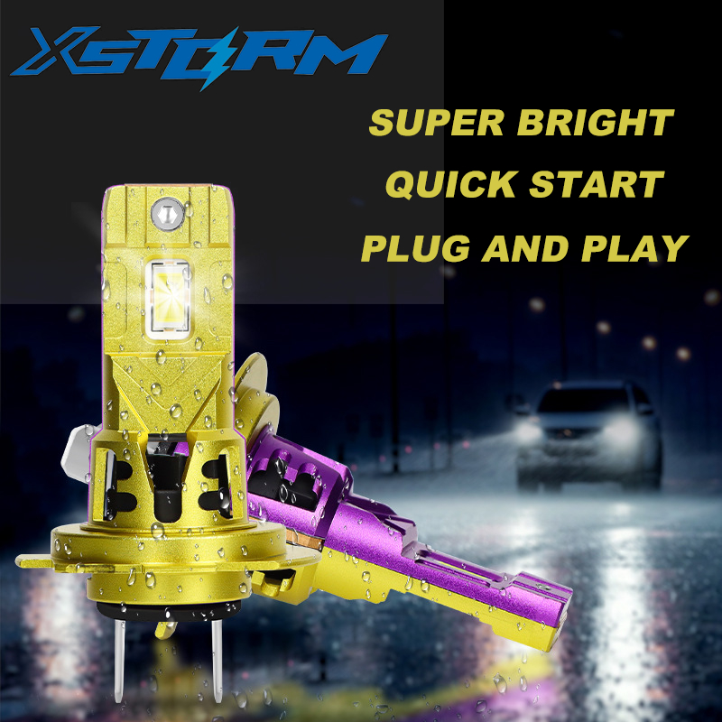 XSTORM 2pcs H4 H1 H7 H11 9005 HB3 9006 HB4 9012 HIR2 LED headlight for car/motorcycle super ...