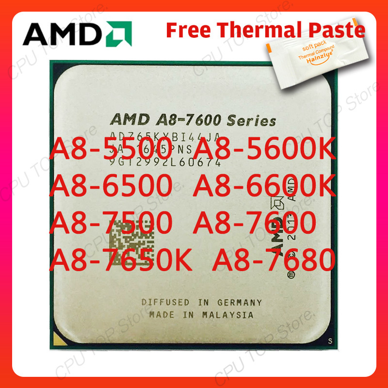 Amd A8 Series A8 5500 A8 5600k A8 6500 A8 6600k A8 7500 A8 7600 A8