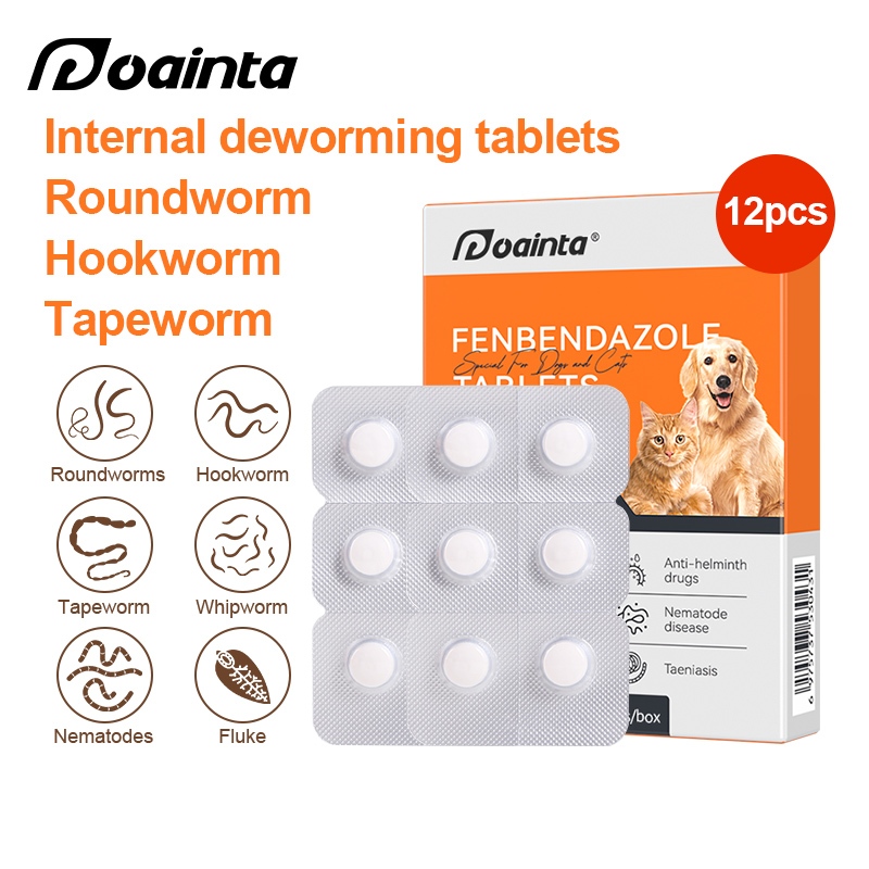 Puainta Anti Tick and Flea for Dogs and Cats Dewormer Dog Cat Detick ...