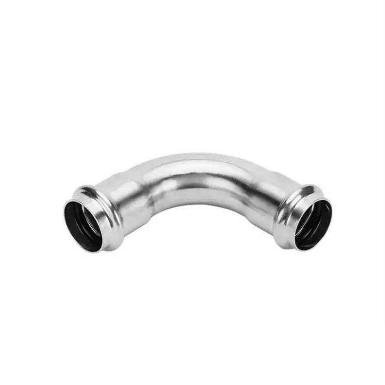 304 DN15 to DN32 Pressfitting V-Contour Elbow 90 Degree Elbow F/F Equal ...
